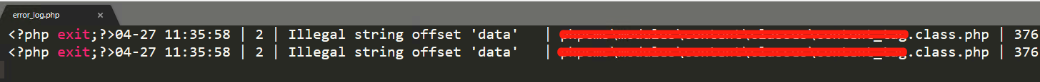 Php错误:illegal String Offset Data的解决方法 Csdn博客