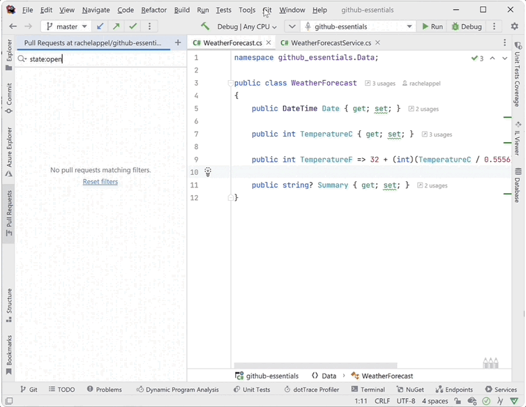 教程 | 在 Rider 中使用 GitHub 的基础知识 - OSCHINA - 中文开源技术交流社区