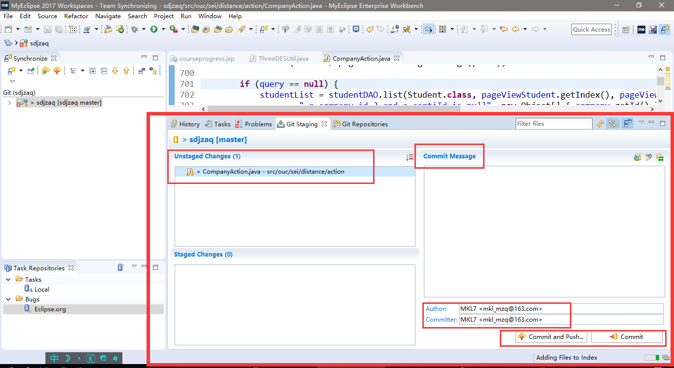 Myeclipse如何使用自带git工具向远程仓库提交代码(转) - osc_k2izfh4z的个人空间 - OSCHINA - 中文开源技术交流社区