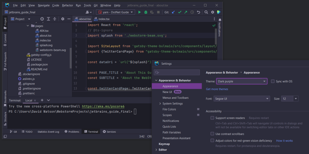 10 个备受欢迎的 WebStorm 主题，哪款是你的最爱？ - OSCHINA - 中文开源技术交流社区