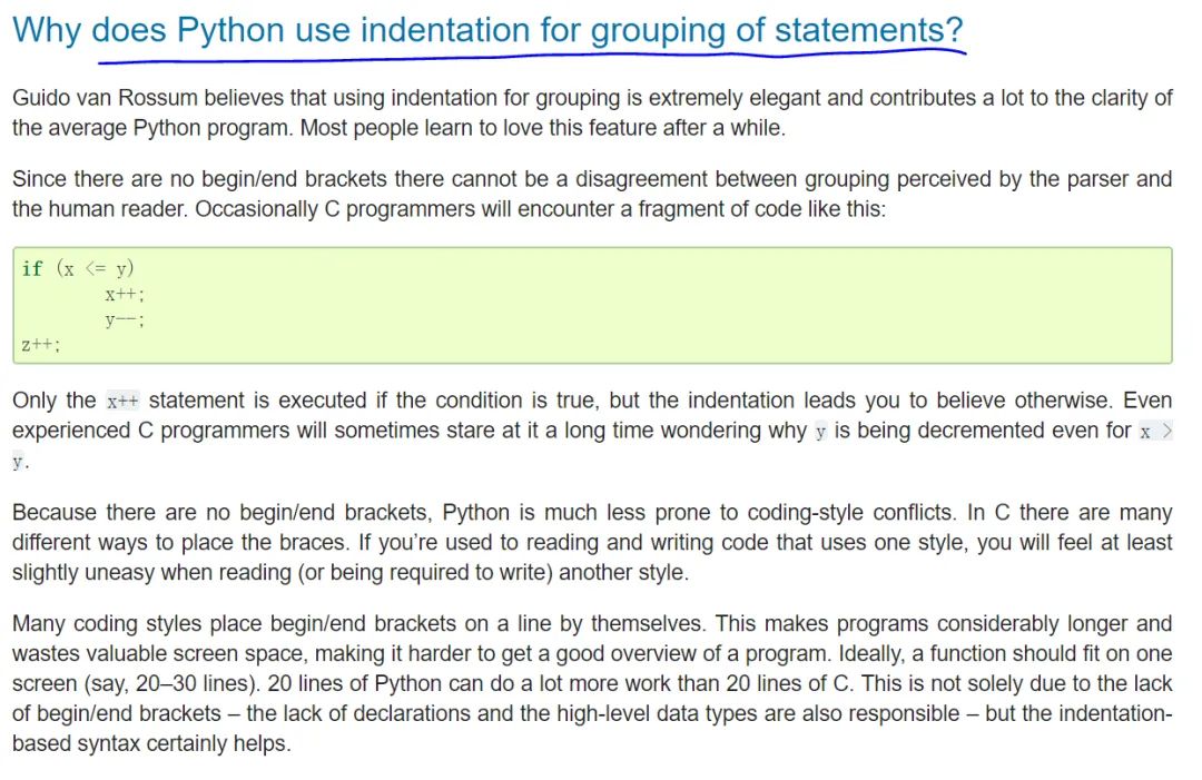 Python中代码块使用缩进来表示对吗python 为什么使用缩进来划分代码块? Csdn博客