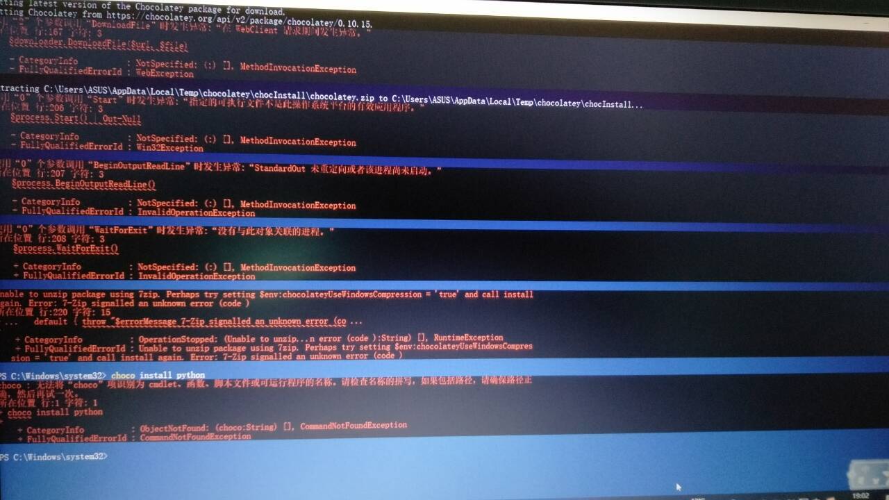 想用choco安装python，却发现这样的问题，求解答。不想重装系统。cmd和powershell都一样 - OSCHINA - 中文开源 ...