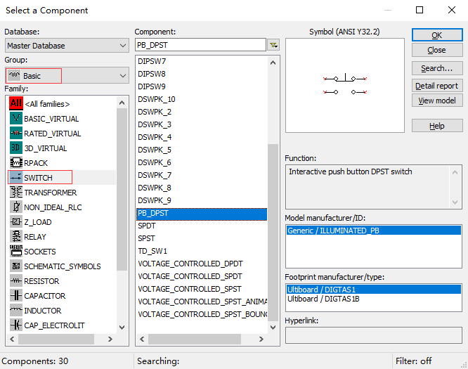 Multisim基础 带锁型按钮开关 添加元件的位置-CSDN博客