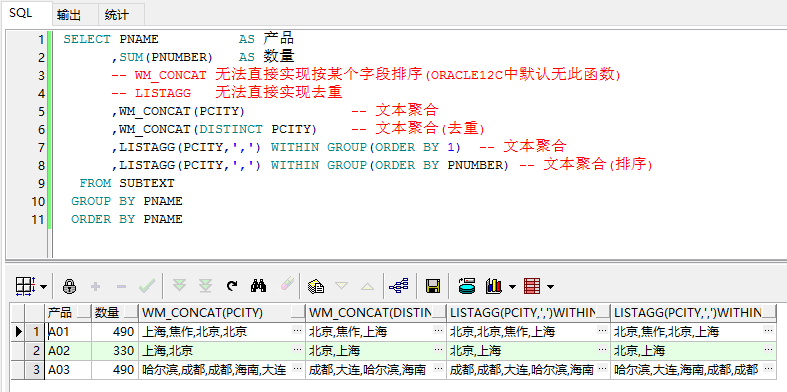 Listagg In Sql
