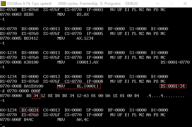 8086汇编基础 mov byte ptr 字节数据赋值-CSDN博客