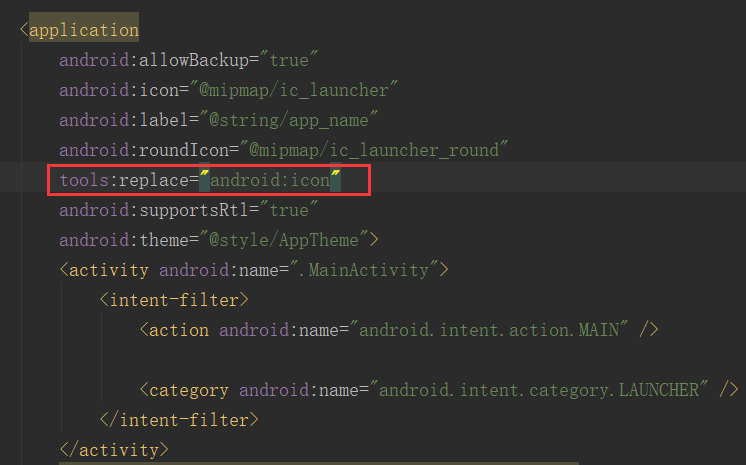 Android 引用第三方开源库,出现冲突 Manifest merger failed : Attribute application@icon value=...-CSDN博客