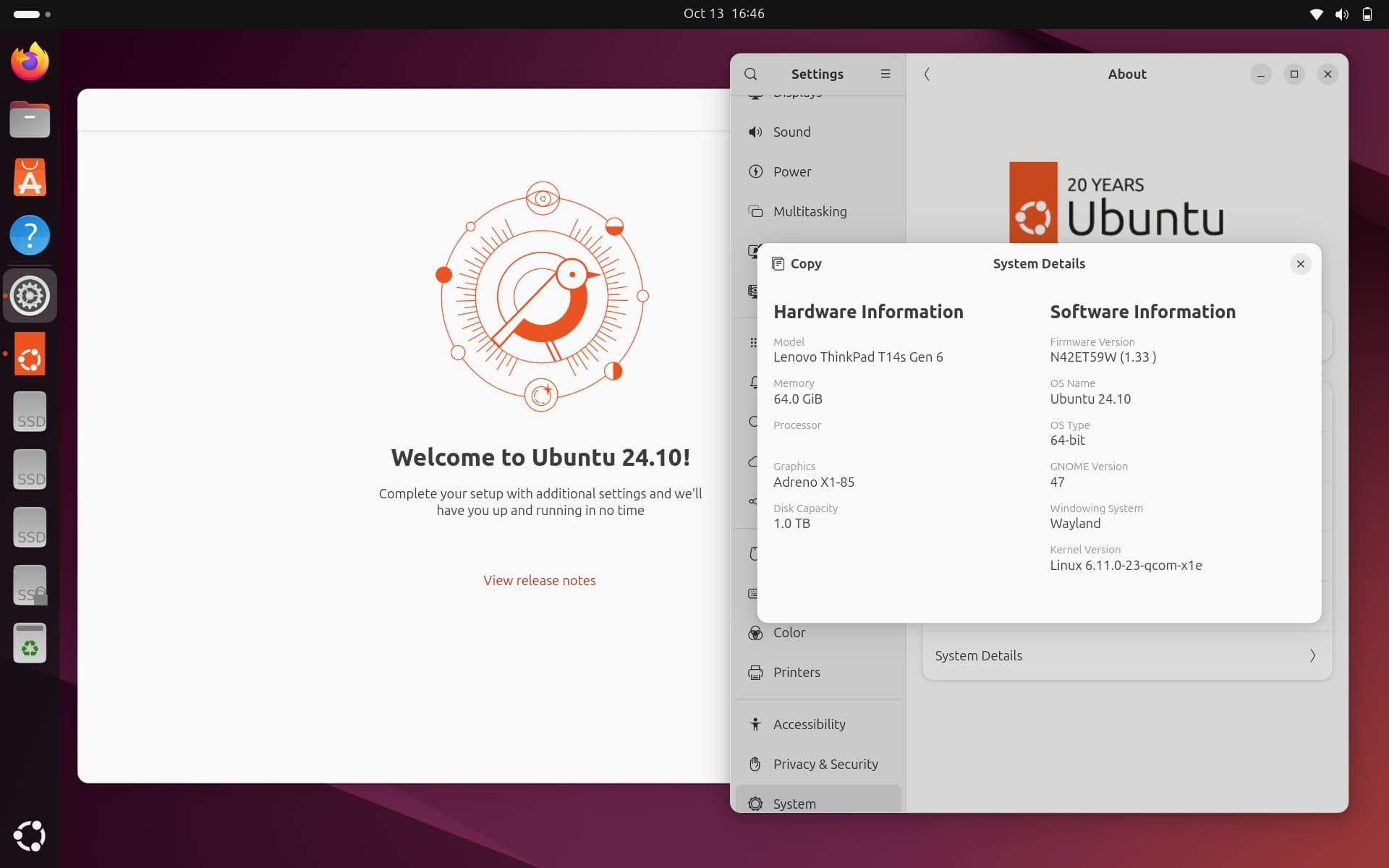 Ubuntu 24.10 概念版热爱骁龙 X Elite 精英版 - OSCHINA - 中文开源技术交流社区