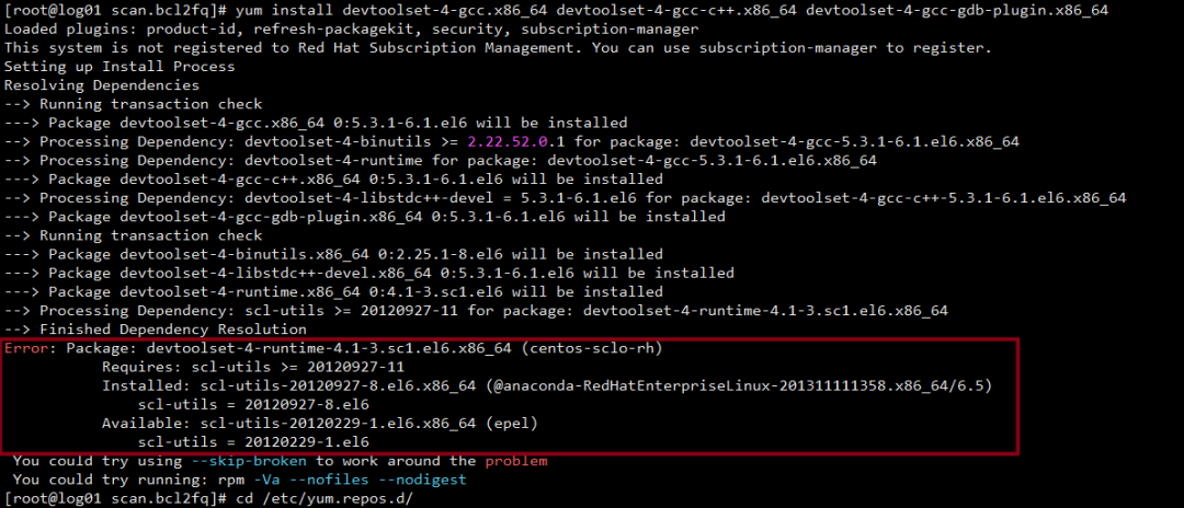 SCL+Devtoolset 安装与使用笔记-CSDN博客