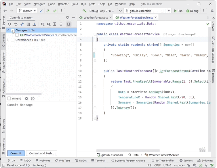 教程 | 在 Rider 中使用 GitHub 的基础知识 - OSCHINA - 中文开源技术交流社区