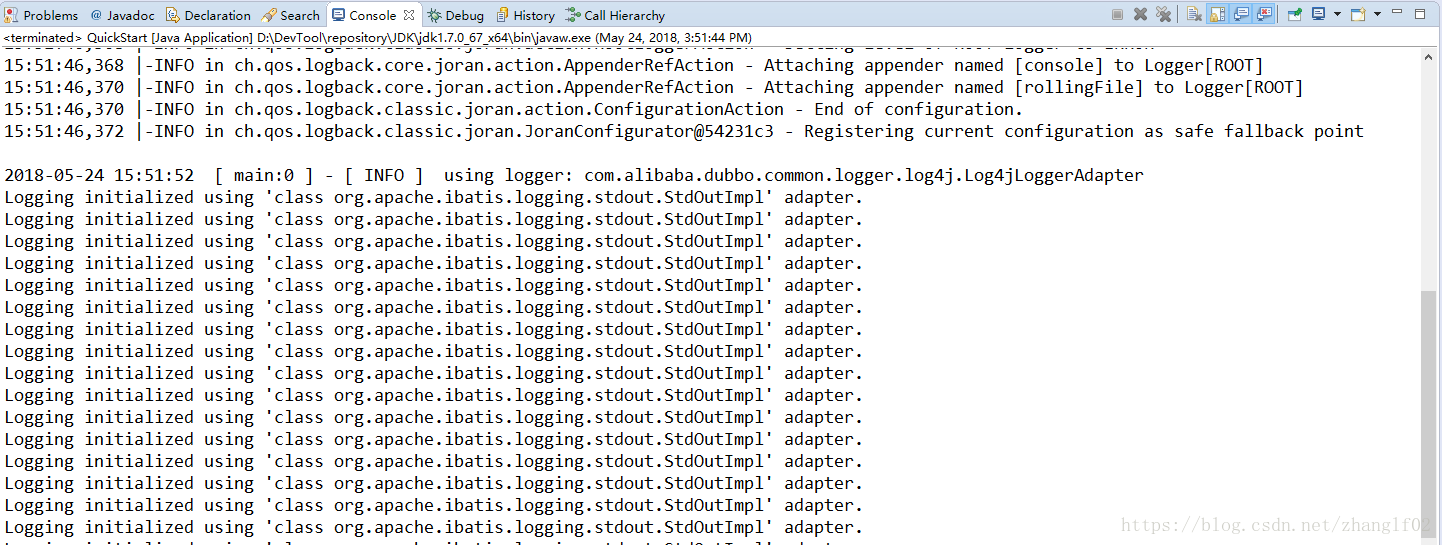 Logging initialized using 'class org.apache.ibatis.logging.stdout.StdOutImpl' adapter - OSCHINA ...
