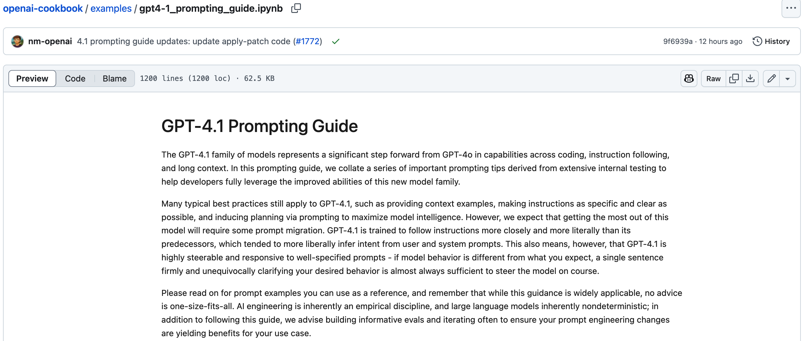 OpenAI 发布 GPT-4.1 提示工程指南 - OSCHINA - 中文开源技术交流社区