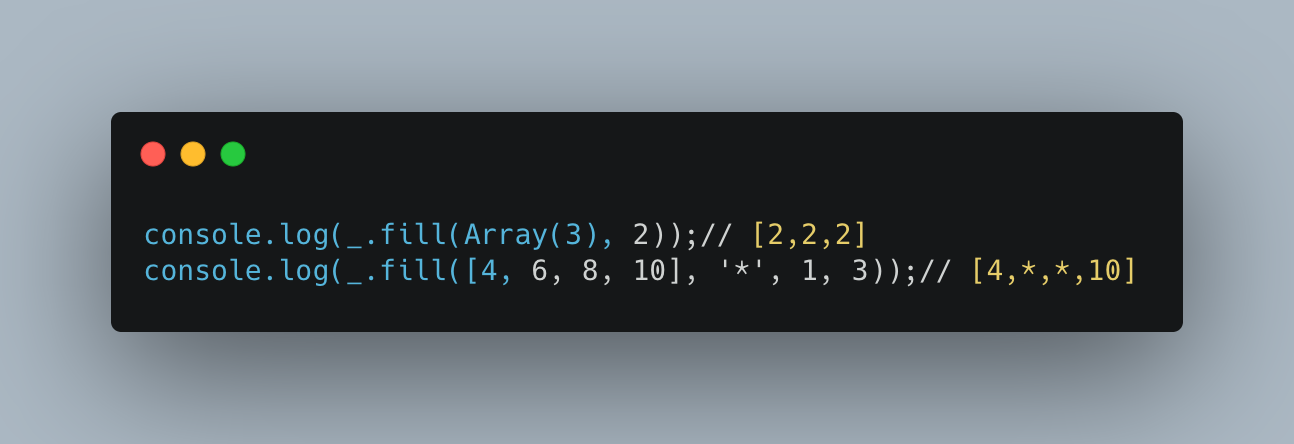 lodash之_.fill _.findIndex _.findLastIndex方法 - OSCHINA - 中文开源技术交流社区