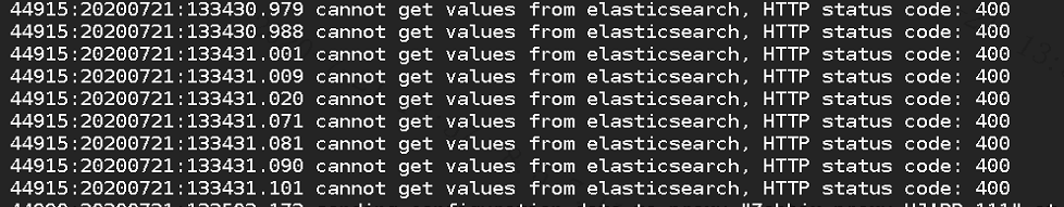 Zabbix Cannot Get Values From Elasticsearch HTTP Status Code 400 