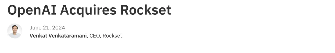 Databend 怎么看 OpenAI 收购实时数仓 Rockset？ - 墨天轮