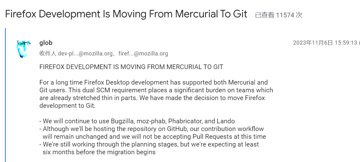 Mozilla Firefox 开发将完全转向 Git，放弃 Mercurial - OSCHINA - 中文开源技术交流社区
