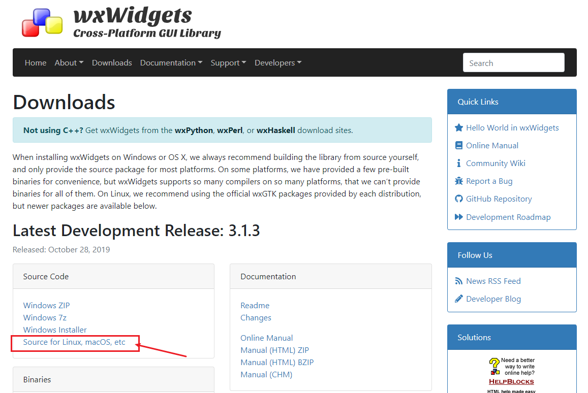 CentOS7安装 wxWidgets Latest Development Release: 3.1.3-CSDN博客