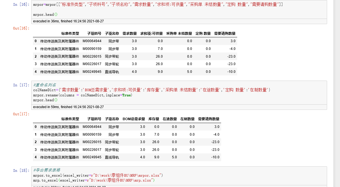 python笔记：用python写MRP物料需求计划 - OSCHINA - 中文开源技术交流社区