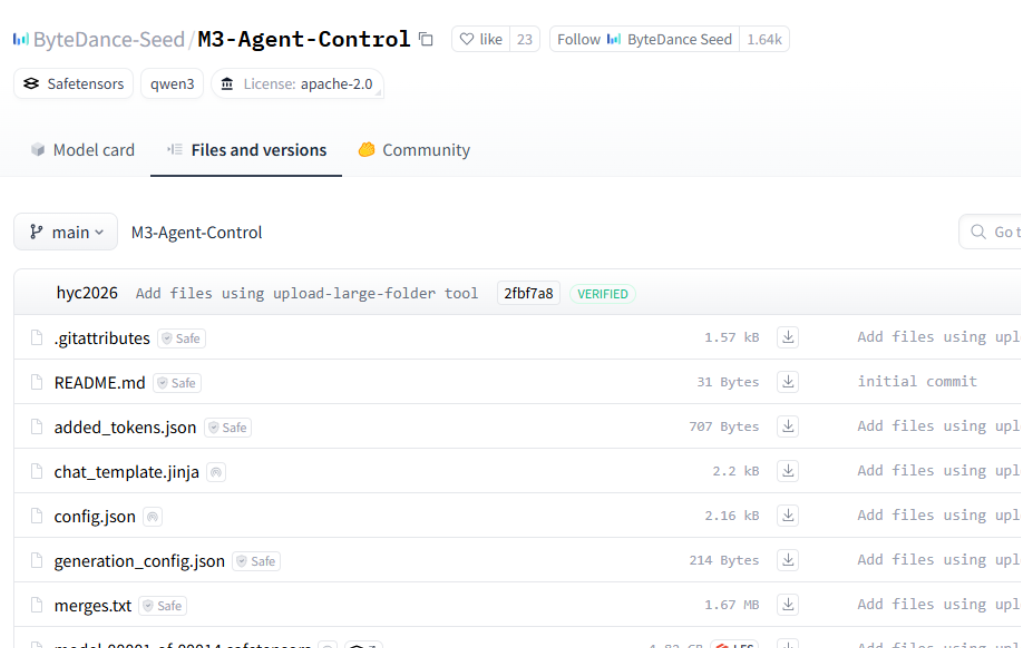 字节开源 Agent 专用模型 M3-Agent-Control - OSCHINA - 中文开源技术交流社区
