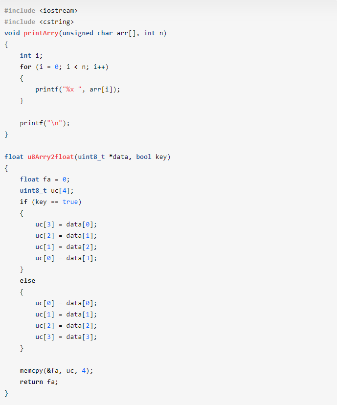 技术分享 | float类型与uint8数组的相互转换 - OSCHINA - 中文开源技术交流社区
