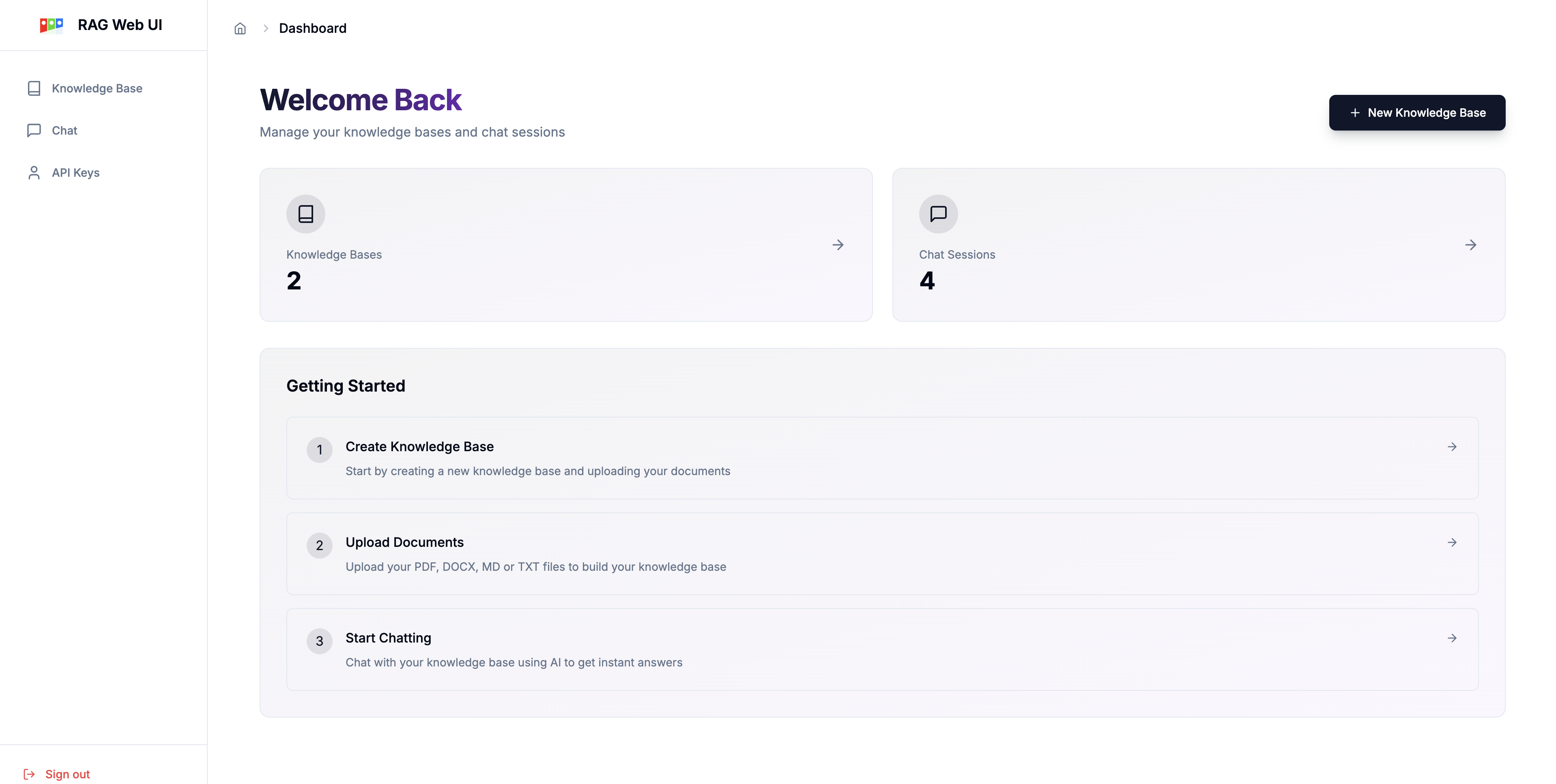 RAG Web UI首页、文档和下载 - 基于 RAG 的智能对话系统 - OSCHINA - 中文开源技术交流社区