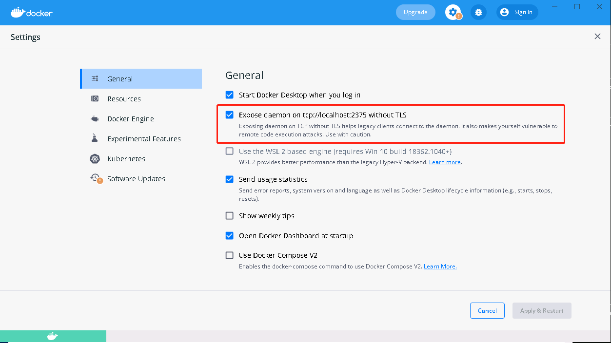 Docker Desktop开启远程访问 月影风清 Oschina 中文开源技术交流社区