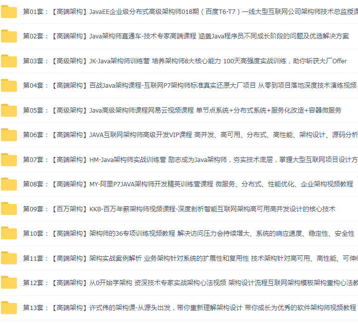 40专题Java学习入门篇+进阶篇+项目篇+高级篇+架构篇 - OSCHINA - 中文开源技术交流社区