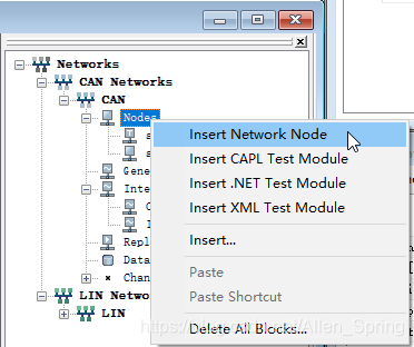 CANoe CAPL编译出错：“System event handler not allowed in test module or test ...