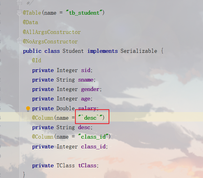 错误日志(.BadSqlGrammarException：错误的sql参数异常，明明参数和表中数据都对应上了，其实很简单的错误，秒解决 ...