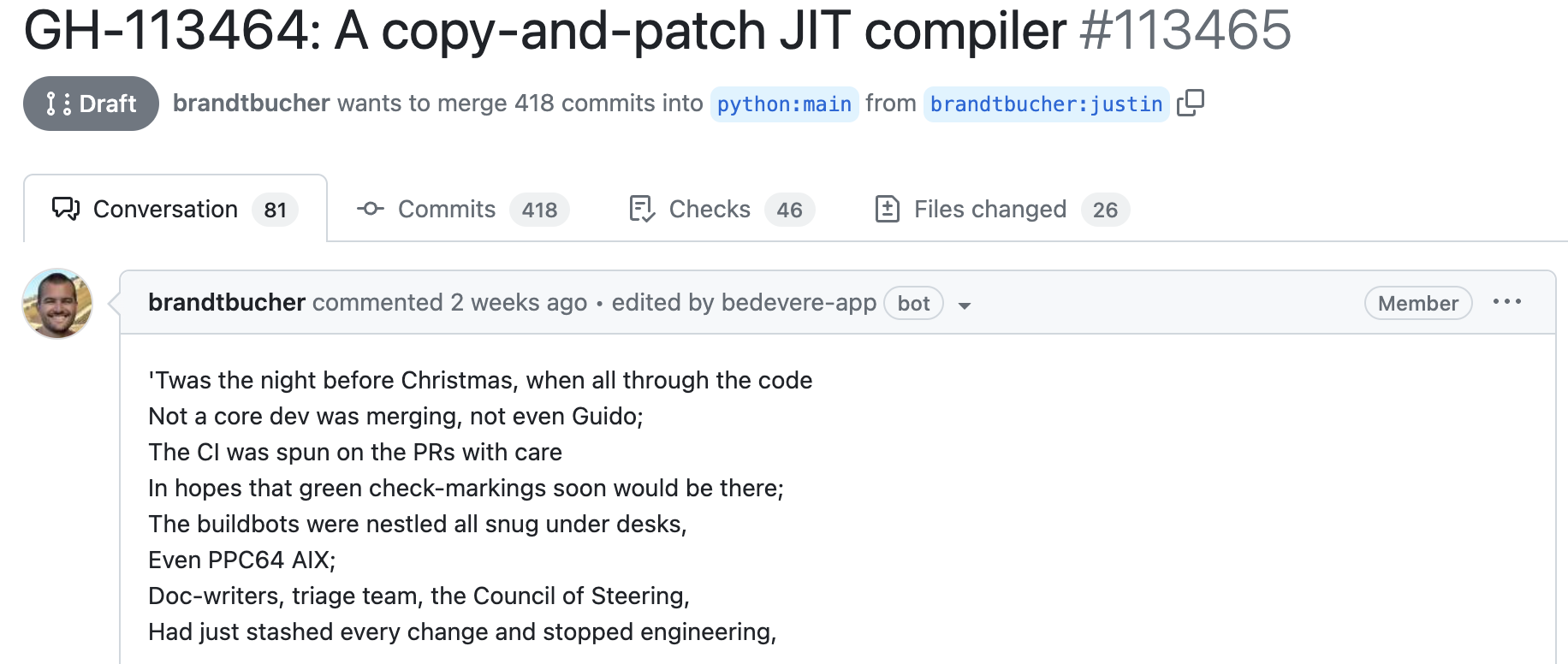 Python 3.13 将引入 copy-and-patch JIT 编译器 - OSCHINA - 中文开源技术交流社区