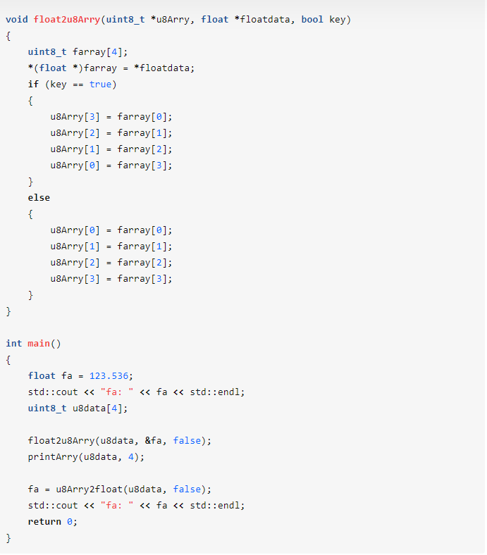 技术分享 | float类型与uint8数组的相互转换 - OSCHINA - 中文开源技术交流社区