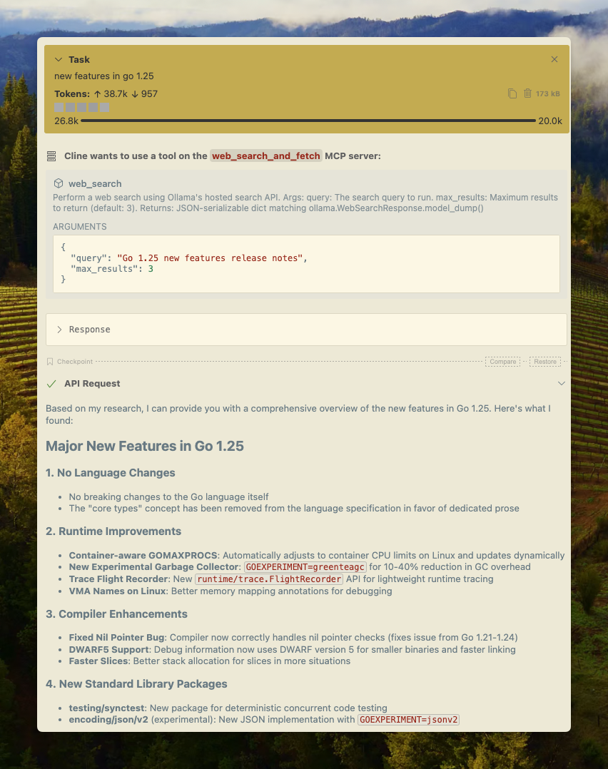 Ollama 上线 “Web search” API，为 LLM 集成实时网络搜索能力 - OSCHINA - 中文开源技术交流社区