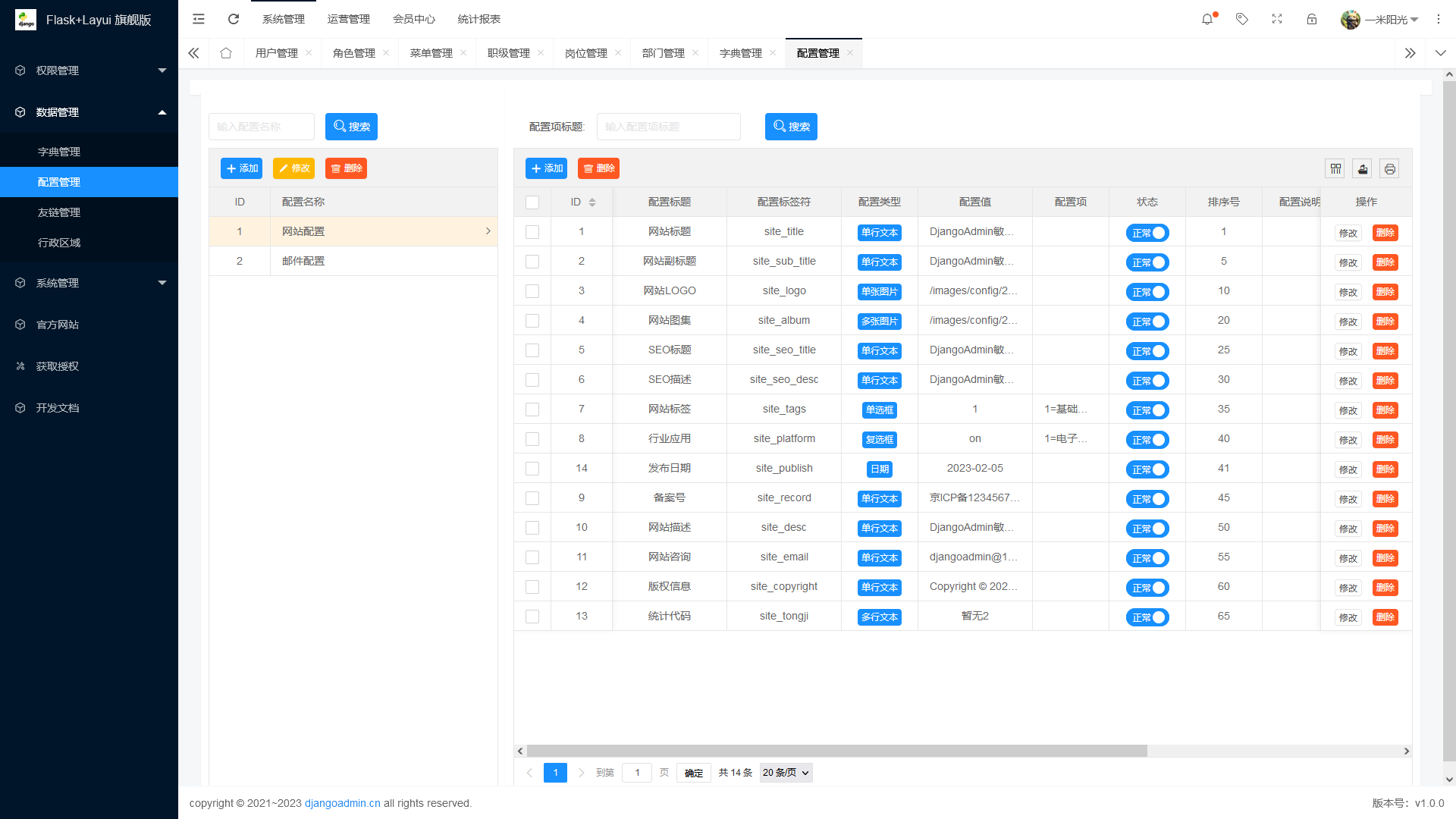 Flask-Layui-Admin首页、文档和下载 - 基于 Flask+Layui 的敏捷开发框架 - OSCHINA - 中文开源技术交流社区