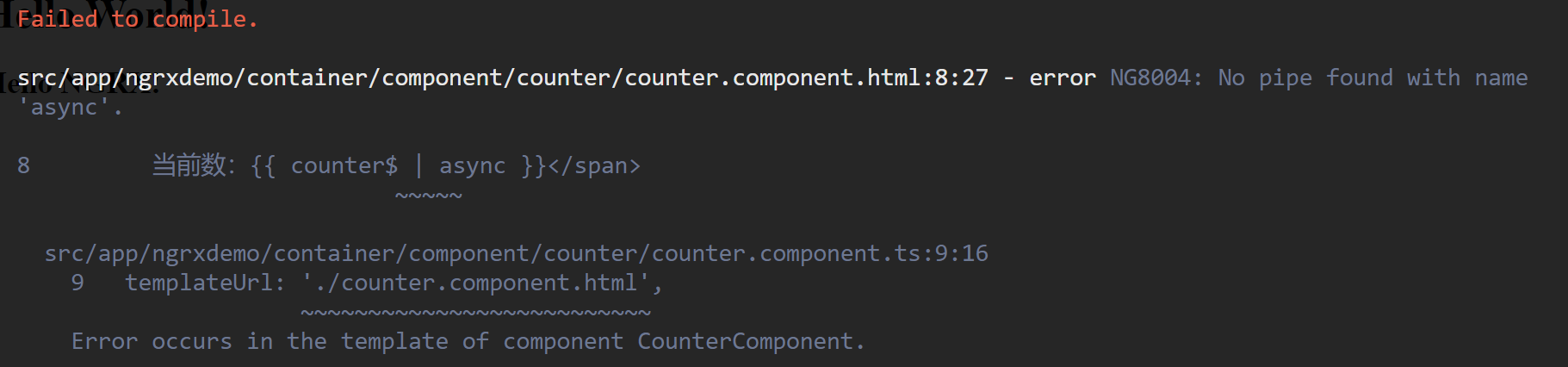 如何处理Angular应用的错误消息: No pipe found with name async - OSCHINA - 中文开源技术交流社区
